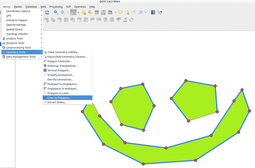 Gör om Punkter till Polygoner – Geosupportsystem