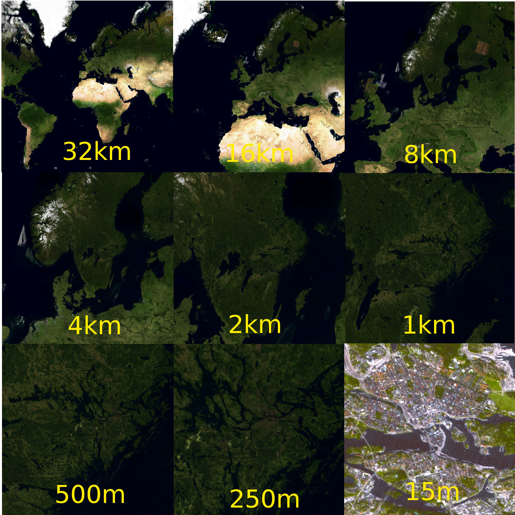 65 Gb Satellitbilder? – Geosupportsystem